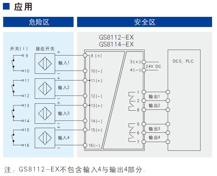 Gs8114 Ex 四进四出 开关量输入,继电器输出隔离式安全栅 上海辰竹仪表有限公司