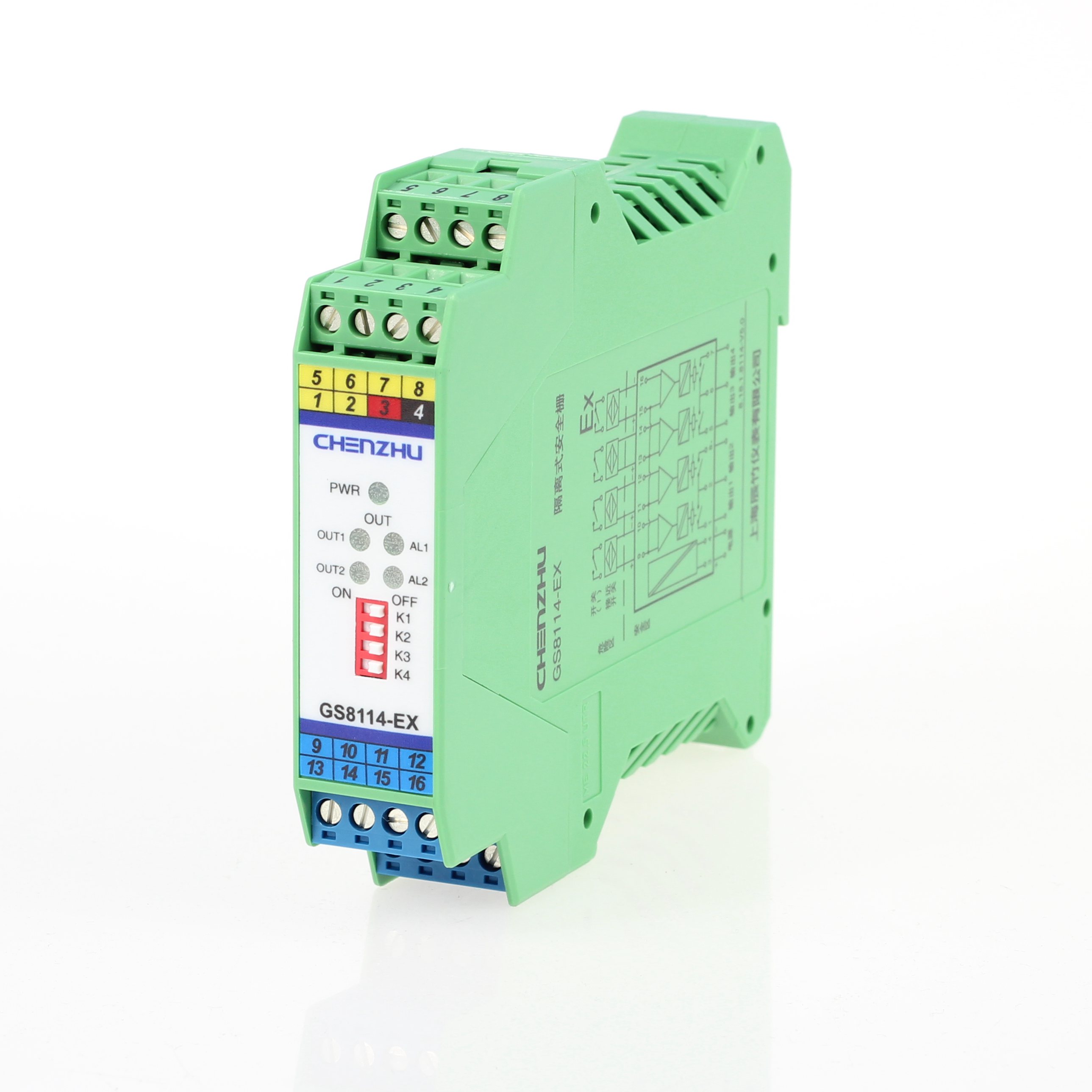 Gs8114 Ex 四进四出 开关量输入,继电器输出隔离式安全栅 上海辰竹仪表有限公司