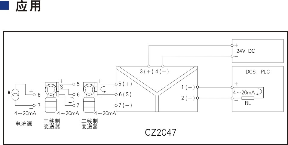 CZ2047-一进一出 模拟量输入隔离器-上海辰竹仪表有限公司